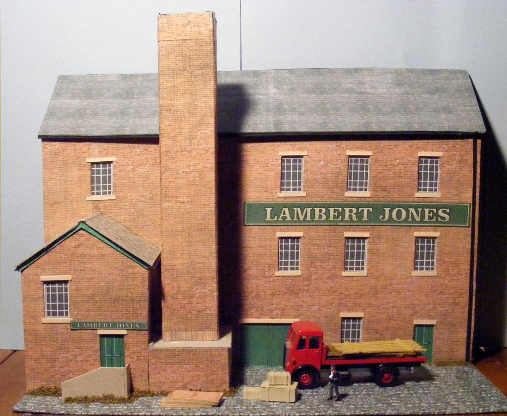 Model Railway Factory In Brick With Chimney, 00 scale. – Classic ...
