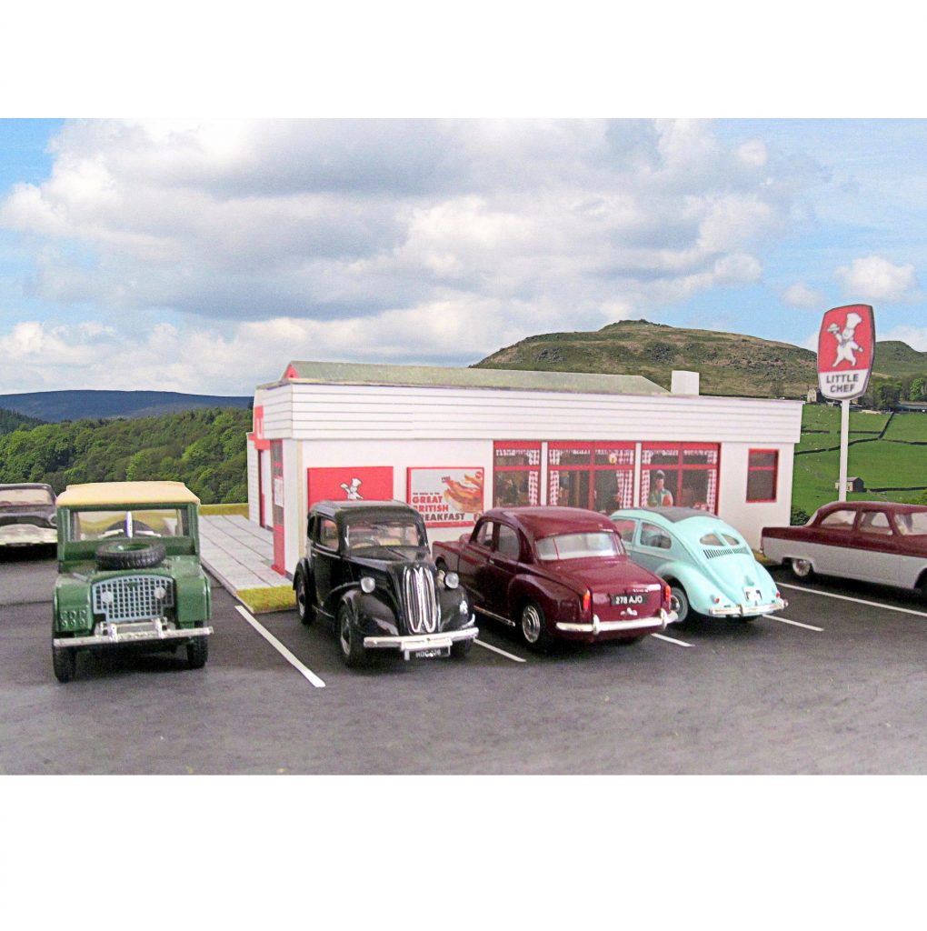 Kingsway 0 scale, Little Chef Restaurant, 1/43 Ready Made Building ...