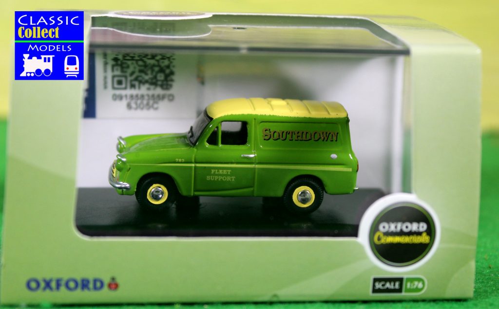 Oxford 00 Scale Ford Anglia Van, Southdown, Model – Classic Collect models